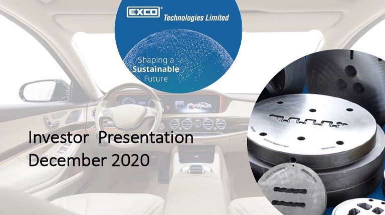 Investor Presentations – Exco Technologies Limited
